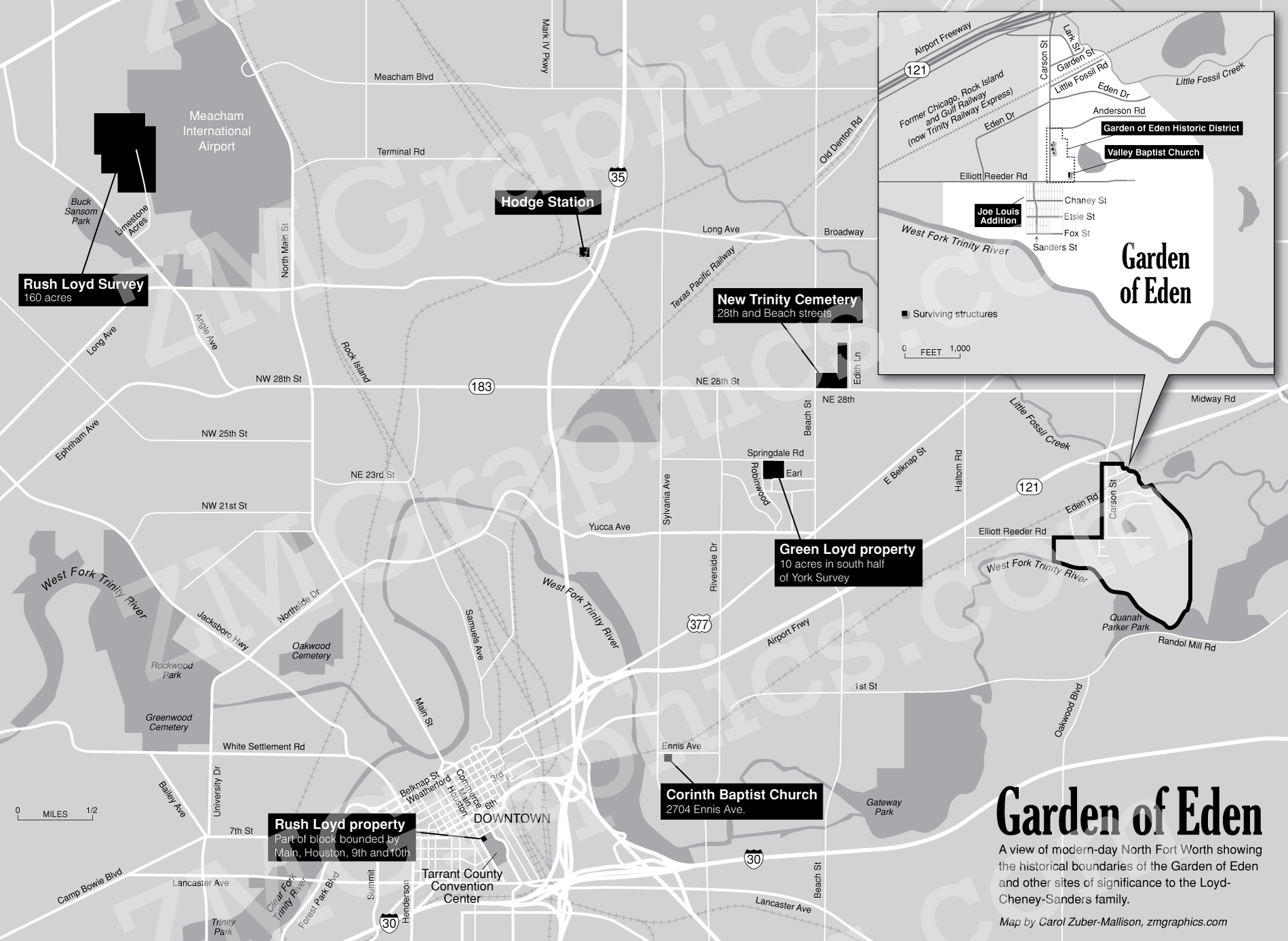History maps and Texana by Carol Zuber-Mallison•ZM Graphics